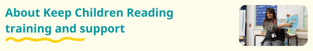Cost of Keep Children Reading training and support - Ruth Miskin Literacy
